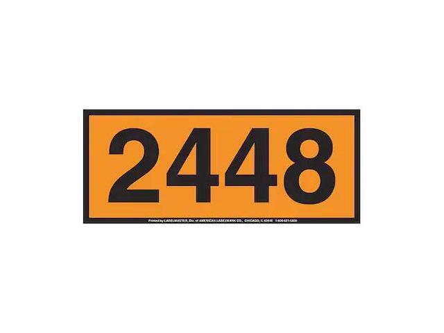 Click here for LABELMASTER ZOPP2448 UN2448 Orange Panel Permanent... prices