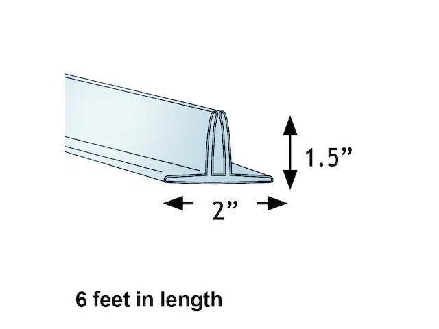 Click here for AZAR DISPLAYS 600056-CLR 72L x 2W x 1.5H T-Strip S... prices