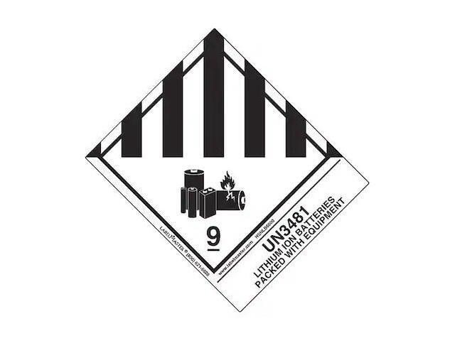 Click here for LABELMASTER HSNLB6600 UN3481 Lithium Ion Battery P... prices