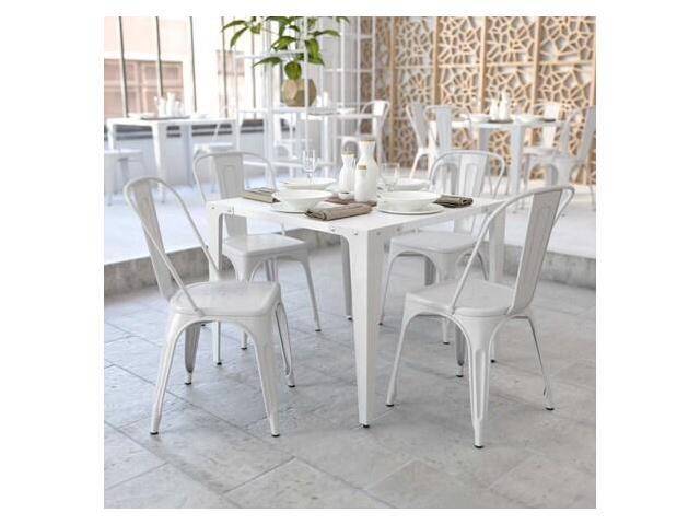 Click here for FLASH FURNITURE 4-CH-31230-WH-GG White Metal Indoo... prices
