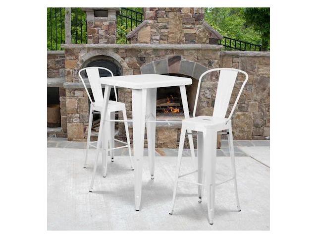 Click here for Flash Furniture Commercial Grade 30 High White Met... prices
