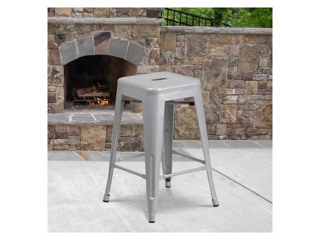 Click here for FLASH FURNITURE 4-CH-31320-24-SIL-GG Silver Backle... prices