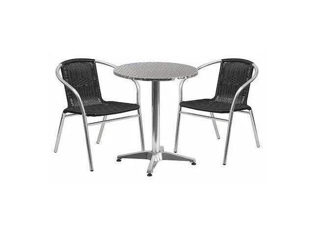 Click here for 23.5 Round Aluminum Indoor-Outdoor Table Set with... prices