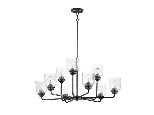 Click here for MAXIM 12277CDBK Acadia 9-Light 34.75 Wide Black Ch... prices