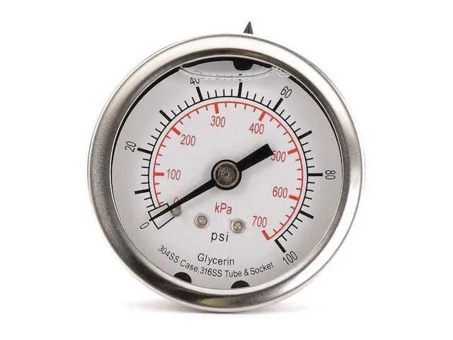 Click here for ZORO SELECT 4CFP1 Pressure Gauge  0 to 100 psi  1/... prices