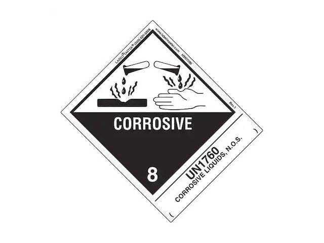 Click here for LABELMASTER HSN7000 Corrosive Label UN1760 Corr PK... prices