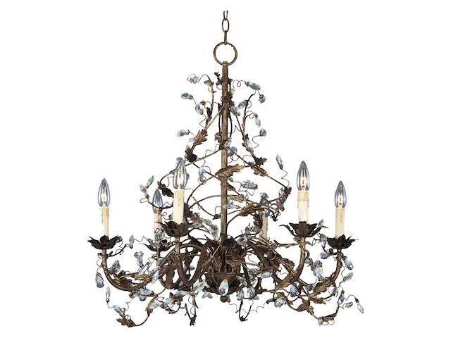 Click here for MAXIM 2851OI Elegante 6-Light 26.5 Wide Oil Rubbed... prices
