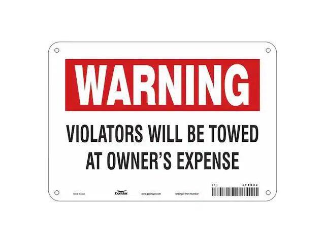 Click here for CONDOR 478D89 Safety Sign 10 Wx7 H 0.032 Thickness... prices