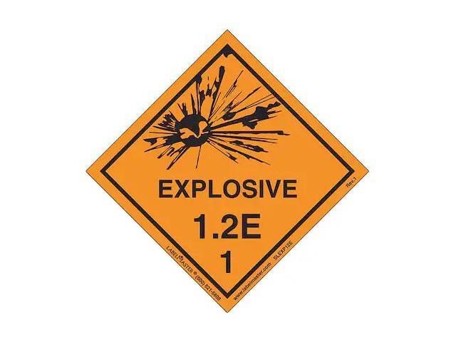 Click here for LABELMASTER SLEXP12E Explosive 1.2 E Label Vinyl P... prices