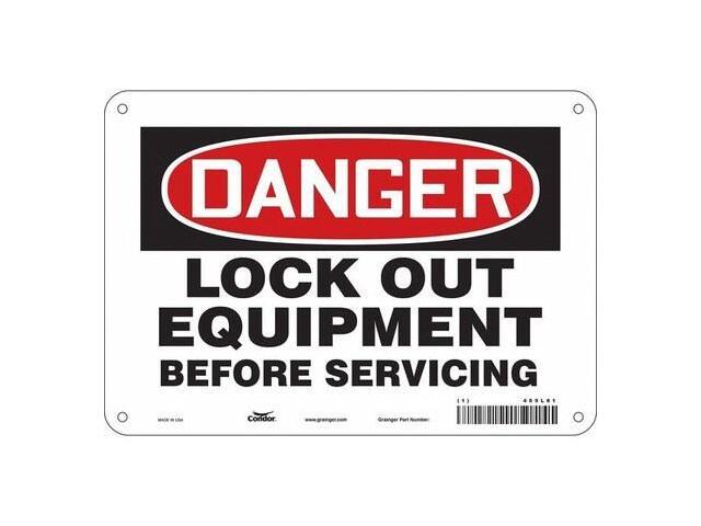 Click here for CONDOR 469L81 Safety Sign  7 in Height  10 in Widt... prices