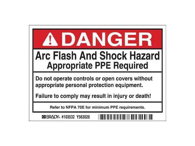 Click here for BRADY 103532 Arc Flash Protect. Lbl 3-1/2inHx5inW... prices