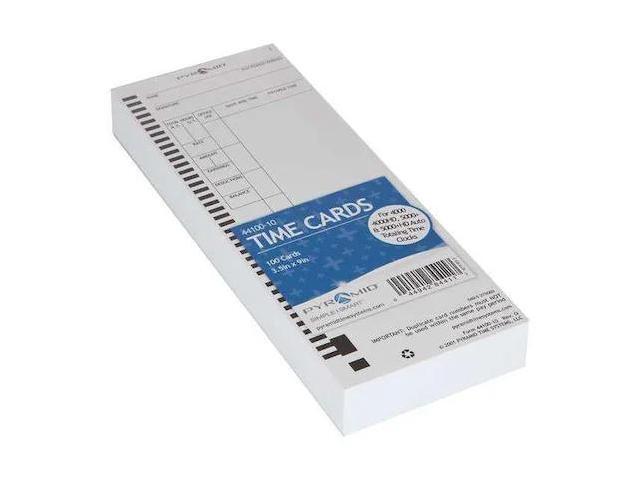 Click here for PYRAMID 44100-10 Time Card PK100 prices