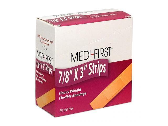 Click here for MEDI-FIRST 61450 Bandage  Fabric  Box  3 In L  PK5... prices