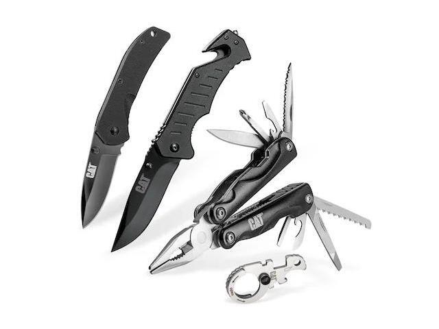 Click here for Cat 4 pc Multi-Tool and Folding Pocket Black Knife... prices