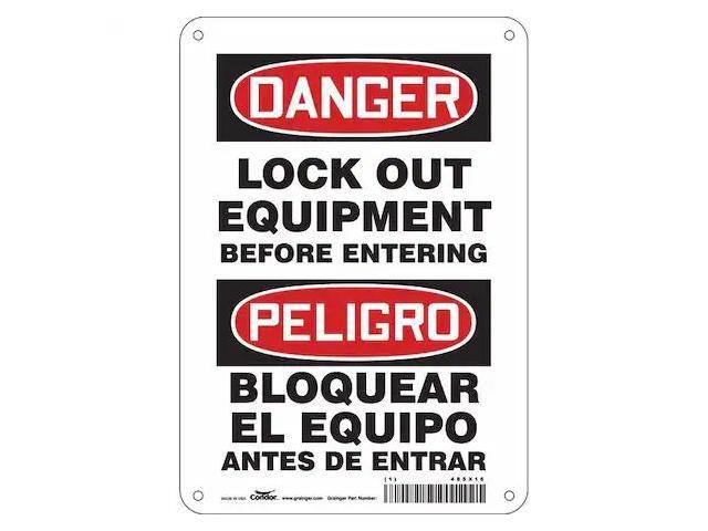 Click here for CONDOR 485X16 Lockout Sign  10 in Height  7 in Wid... prices