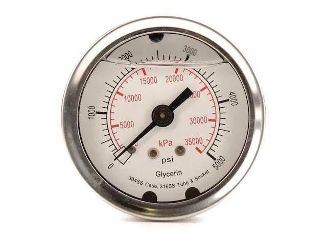Click here for ZORO SELECT 4CFR1 Pressure Gauge Liquid Filled 2 I... prices