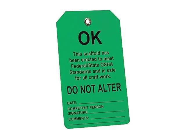 Click here for ACCUFORM TSS103PTP Saf Tag 5-7/8 x 3-3/8 In Bk/Grn... prices