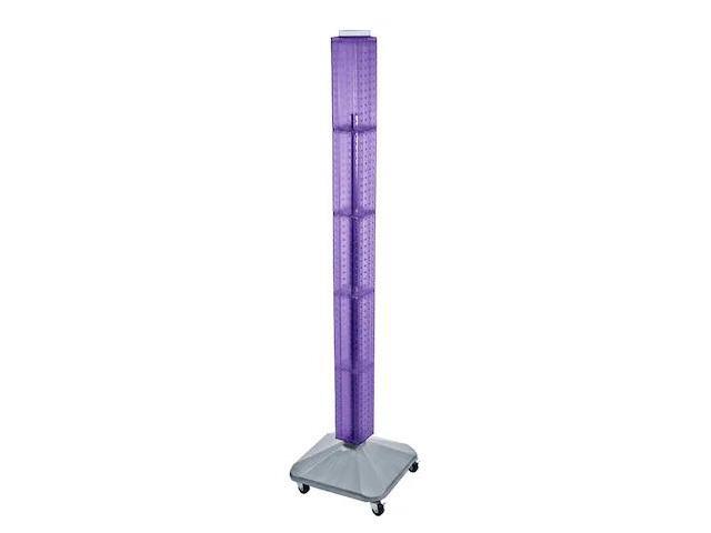 Click here for AZAR DISPLAYS 700226-PUR Four-Sided Pegboard Floor... prices