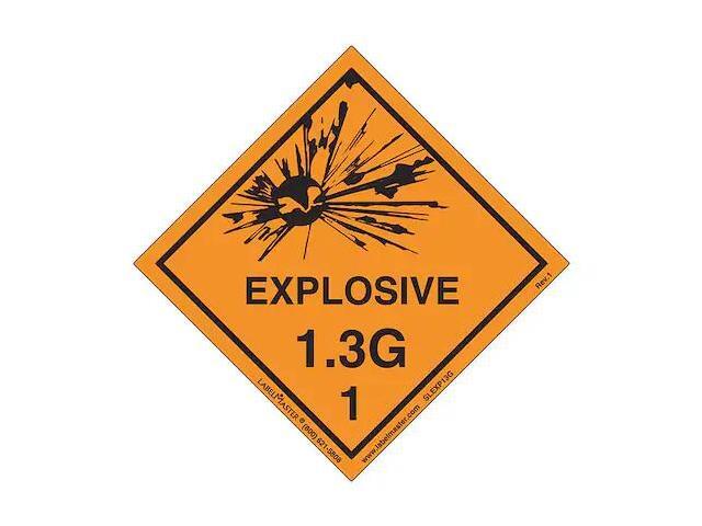 Click here for LABELMASTER SLEXP13G Explosive 1.3 G Label Vinyl P... prices
