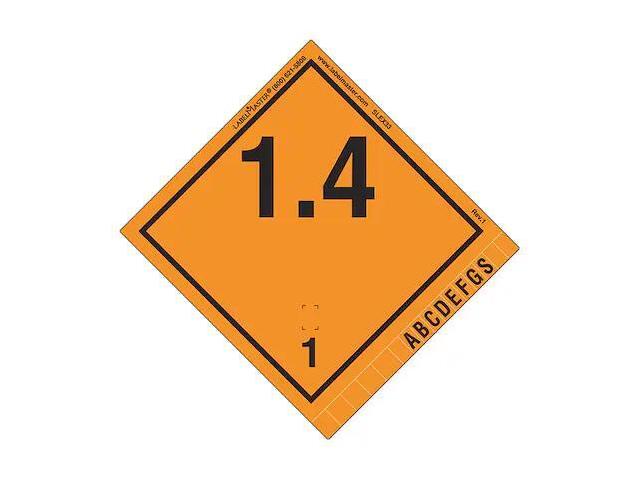 Click here for LABELMASTER SLEX33 Explosive 1.4 International PK5... prices