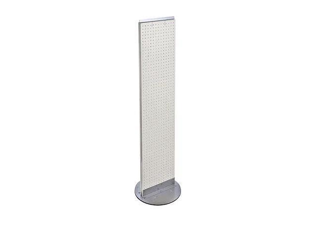 Click here for AZAR DISPLAYS 700277-WHT 2-Sided Pegboard Floor Di... prices