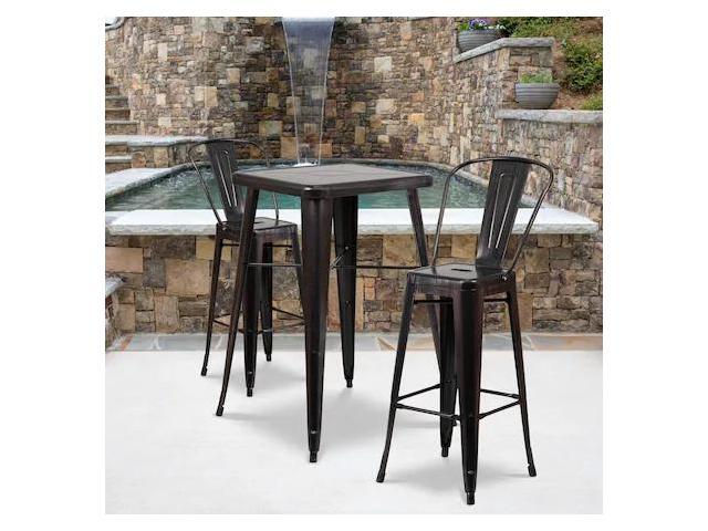 Click here for FLASH FURNITURE 4-CH-31320-30GB-BQ-GG Black Metal... prices