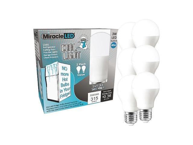 Click here for MIRACLE LED 602185 3 W  LED Bulb  Cool White  A15... prices