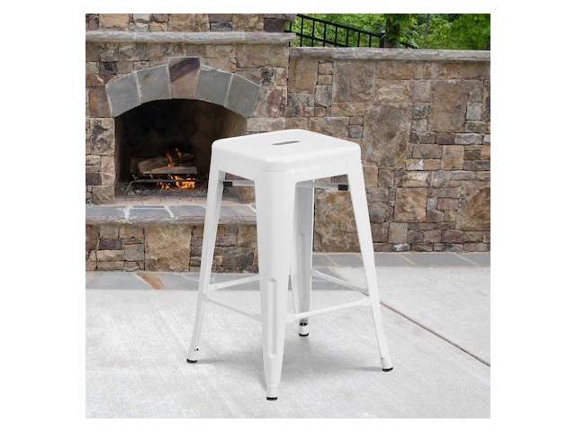 Click here for FLASH FURNITURE 4-CH-31320-24-WH-GG White Backless... prices