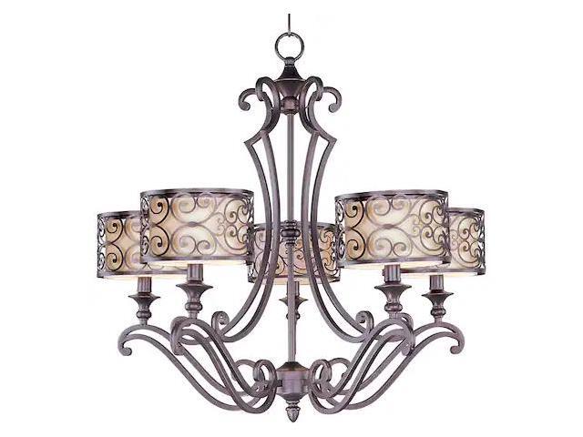 Click here for MAXIM 21155WHUB Mondrian 5-Light 28 Wide Umber Bro... prices