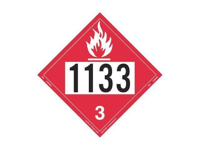 Click here for LABELMASTER ZRV21133 Flammable Liquid Placard 1133... prices