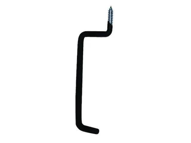 Click here for ZORO SELECT 4ERY1 Screw In Hook Black Vinyl Coated prices