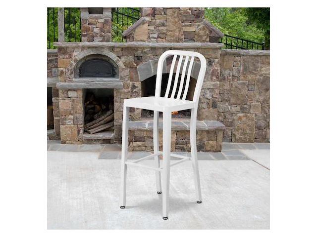 Click here for Flash Furniture Commercial Grade 30 High White Met... prices