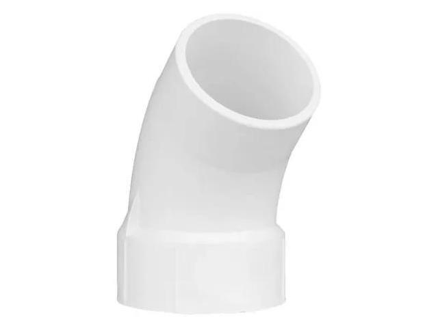Click here for ZORO SELECT 1WKD4 3 Hub x Spigot PVC DWV 45 Deg. S... prices