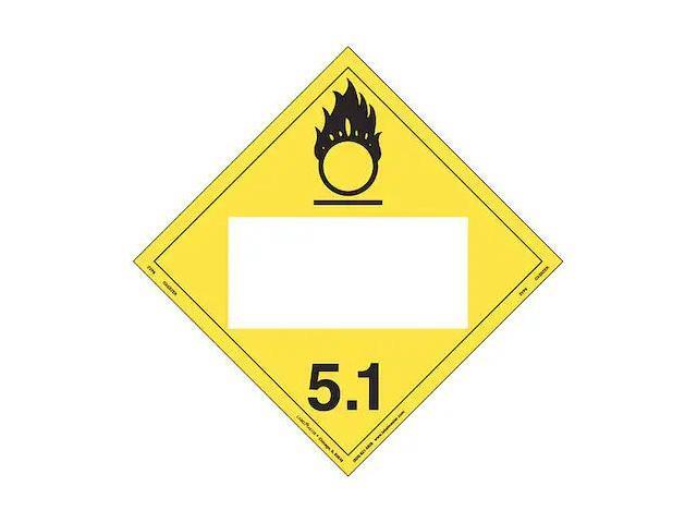 Click here for LABELMASTER ZVP6 Oxidizer Placard Blank Perma PK25 prices