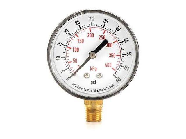 Click here for ZORO SELECT 4FLV8 Commercial Pressure Gauge  0 to... prices