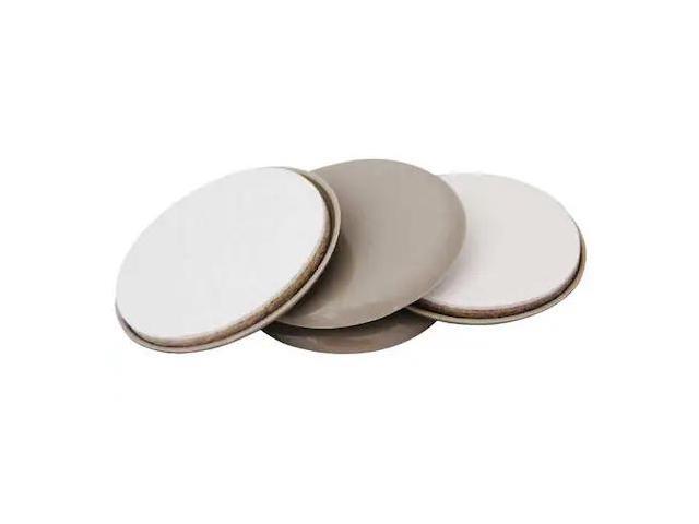 Click here for ZORO SELECT 10G205 Furn. Glide SelfStick Round 1-1... prices