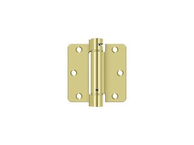 Click here for DELTANA DSH35R43 Bright Brass Spring Hinge prices
