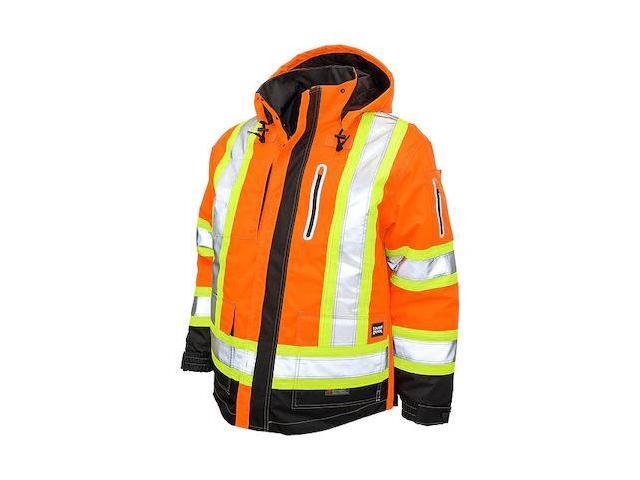 Click here for TOUGH DUCK S18711 Mens Hi-Vis 4-in-1 Safety Jacket... prices