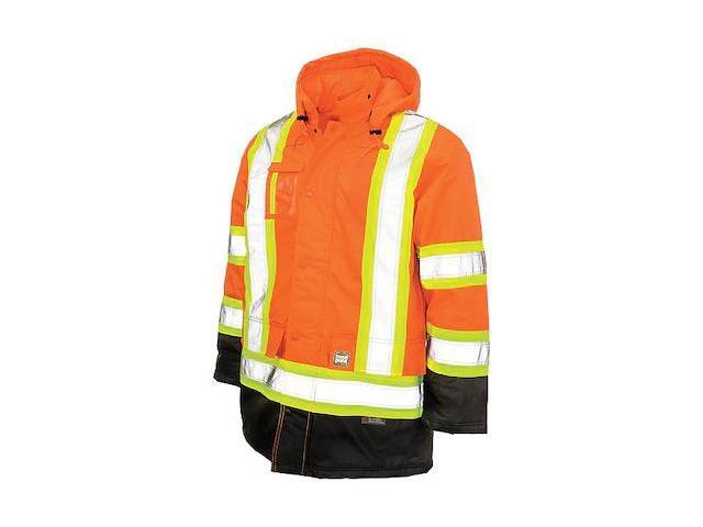 Click here for TOUGH DUCK S17621 Mens Hi-Vis Safety Parka  300D P... prices