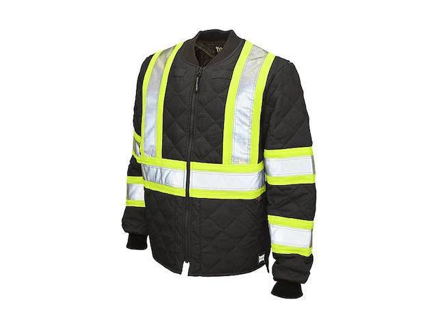 Click here for TOUGH DUCK S43211 Mens Hi-Vis Quilted Safety Jacke... prices