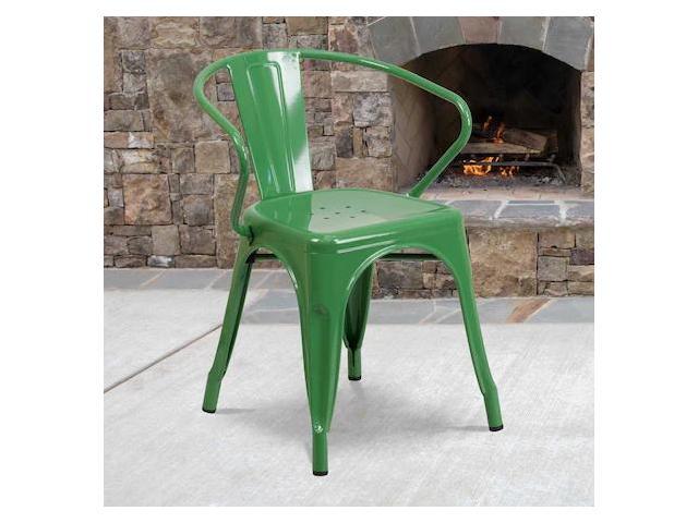 Click here for FLASH FURNITURE 4-CH-31270-GN-GG Green Metal Indoo... prices