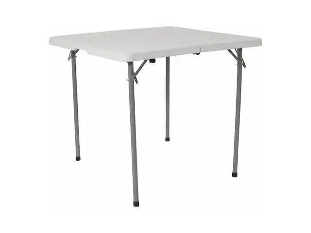 Click here for 2.79-Foot Square Bi-Fold Granite White Plastic Fol... prices