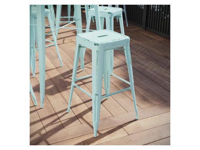 Click here for Commercial Grade 30 High Backless Distressed Green... prices