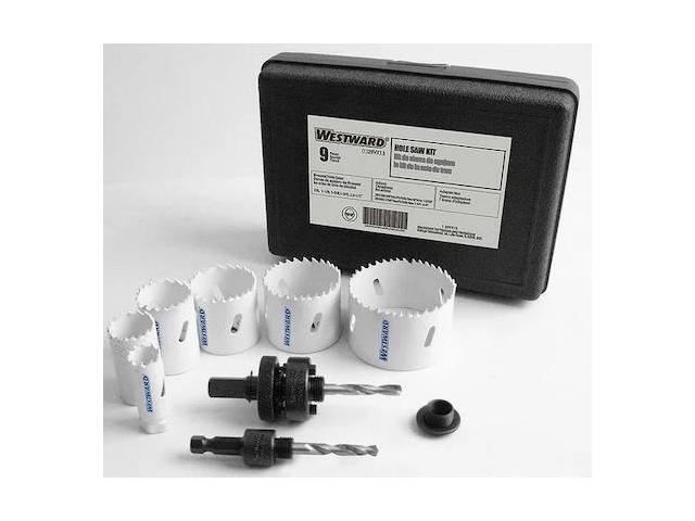 Click here for WESTWARD 29VX13 Hole Saw Electricians Kit  9 pcs. prices