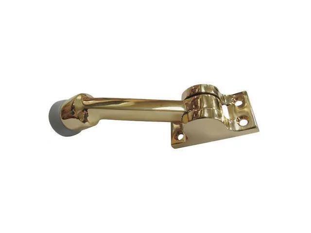 Click here for ZORO SELECT 33J792 Lever Door Holder Pol Brass Sol... prices
