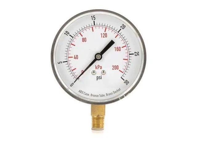 Click here for ZORO SELECT 4FLX6 Commercial Pressure Gauge  0 to... prices
