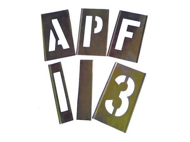 Click here for ZORO SELECT 3W648 Interlocking Stencil Numb & Lett... prices