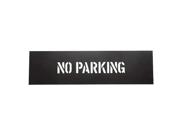Click here for ZORO SELECT 1F122 Safety Stencil No Parking PVC Pl... prices