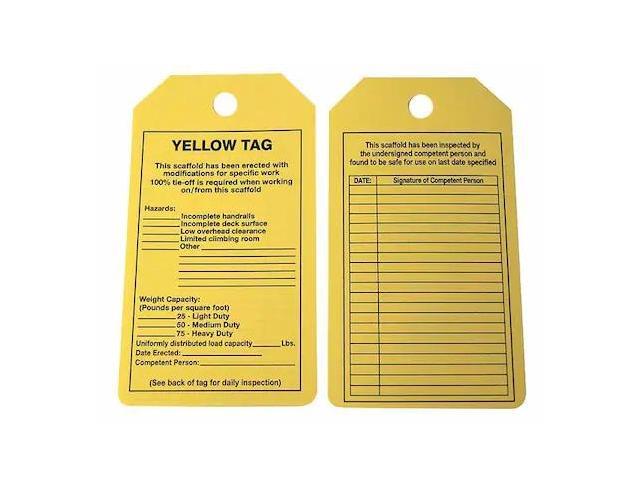 Click here for ZORO SELECT 43Z277 Tag  Forklift  Cardstock  5 3/4... prices