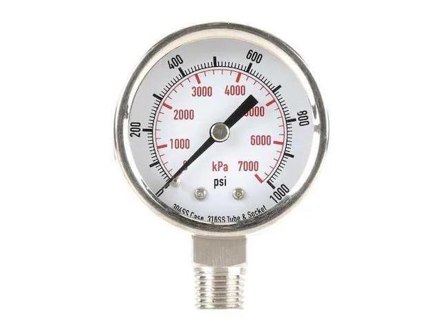 Click here for ZORO SELECT 4FML4 Pressure Gauge Test 2 In prices